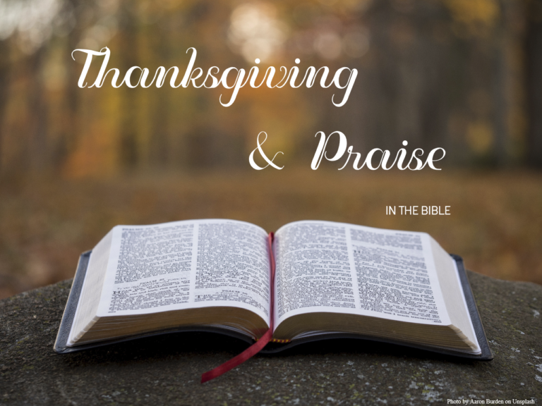 Thanksgiving & Praise in the Bible - Simple Joyful Journey